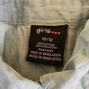 girls | Shirts & Tops | Nwt Girls Size 12 Sleeveless Button Shirt Lace ...